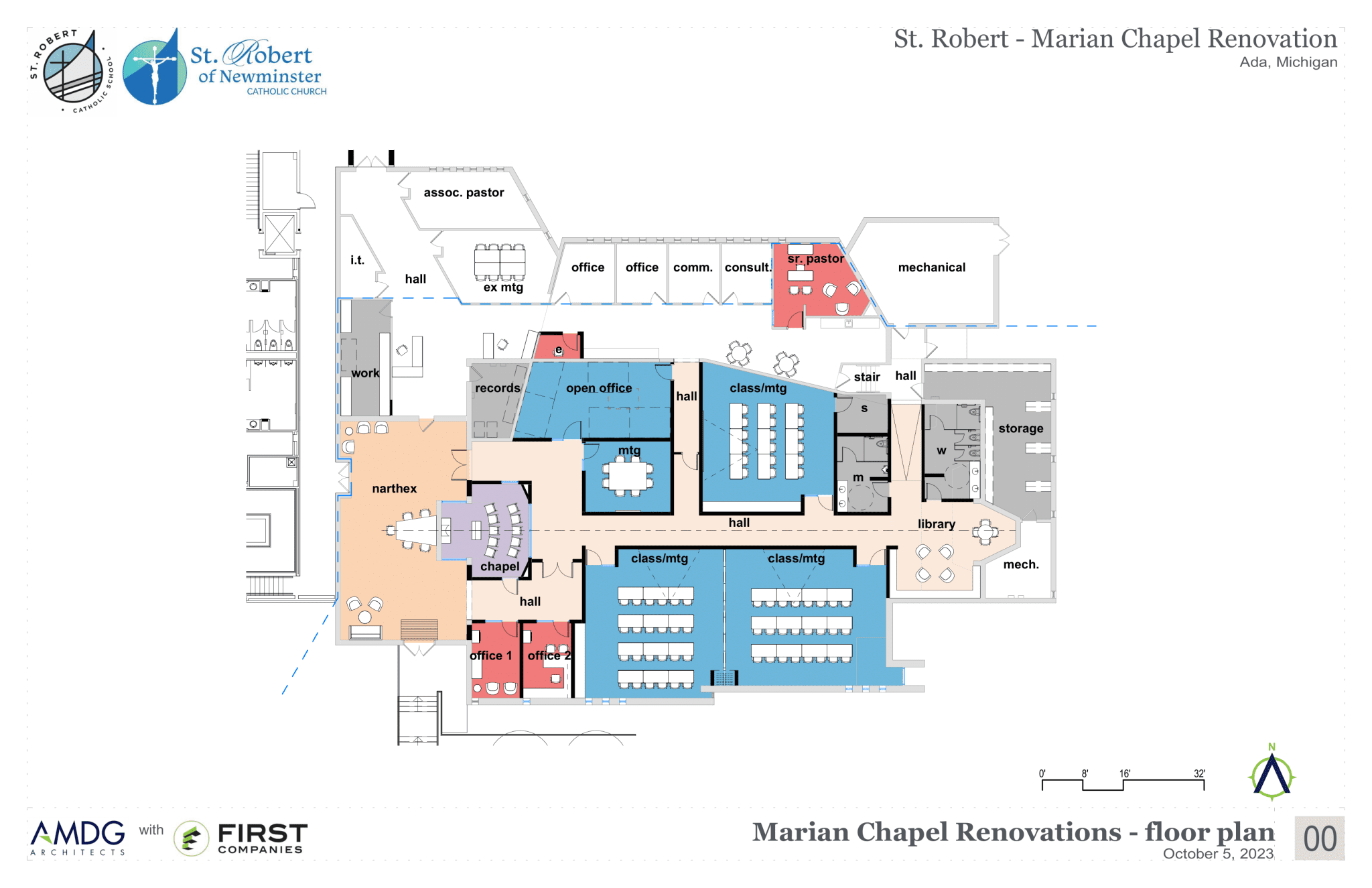 Phase I: Marian Hall – St Robert Church